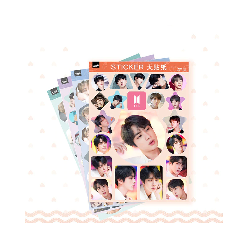 Buy BTS Sticker Pack JIN Gift Ready — Gold Exclusive Ver. | KpopiaShop