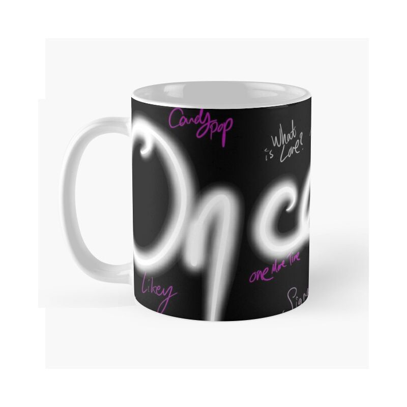 Buy Twice K pop Mug Albums Names Typography — White Collectible Ver ...