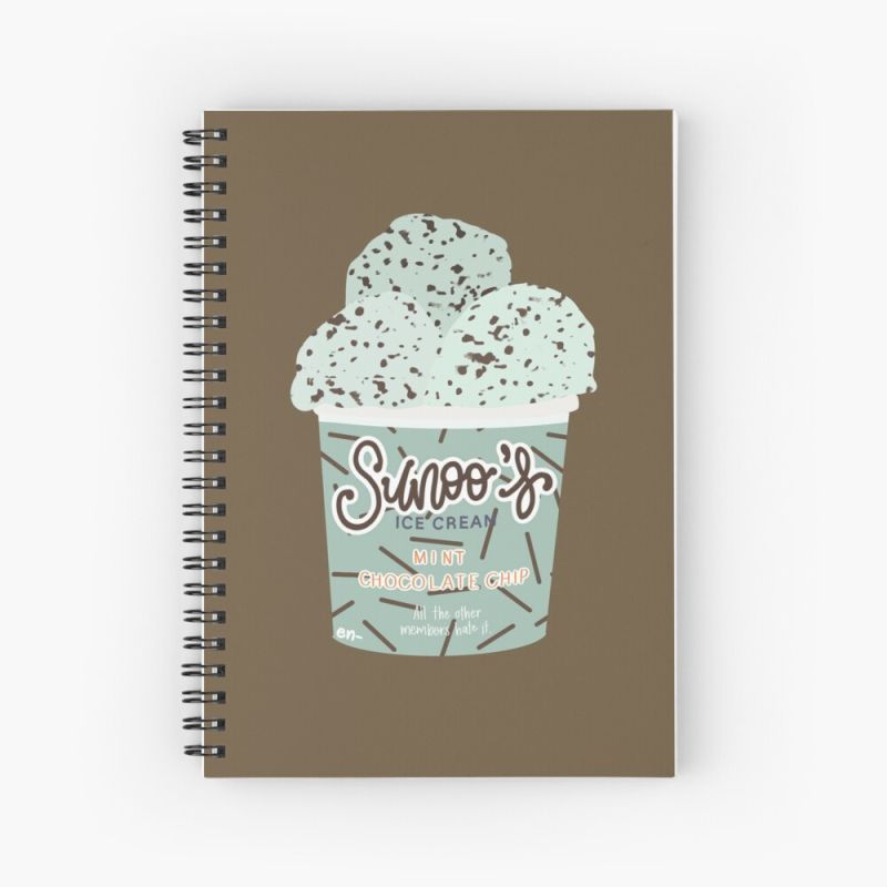 Buy Enhypen Spiral Notebook — Silver Casual Ver. | KpopiaShop