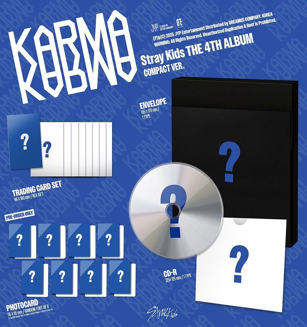 Buy Stray Kids 4th Album KARMA COMPACT Ver | KpopiaShop