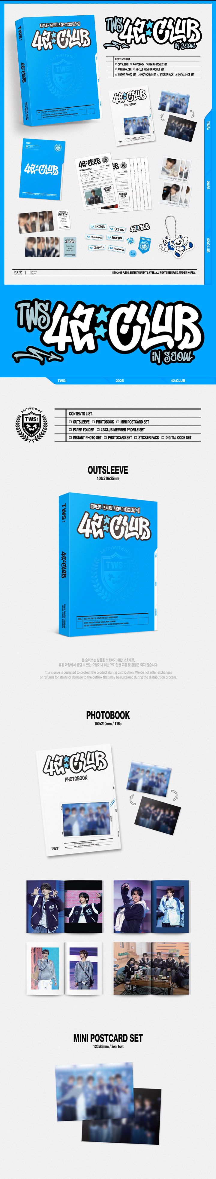 Buy Official Product TWS 1st FANMEETING 42CLUB in Seoul | KpopiaShop