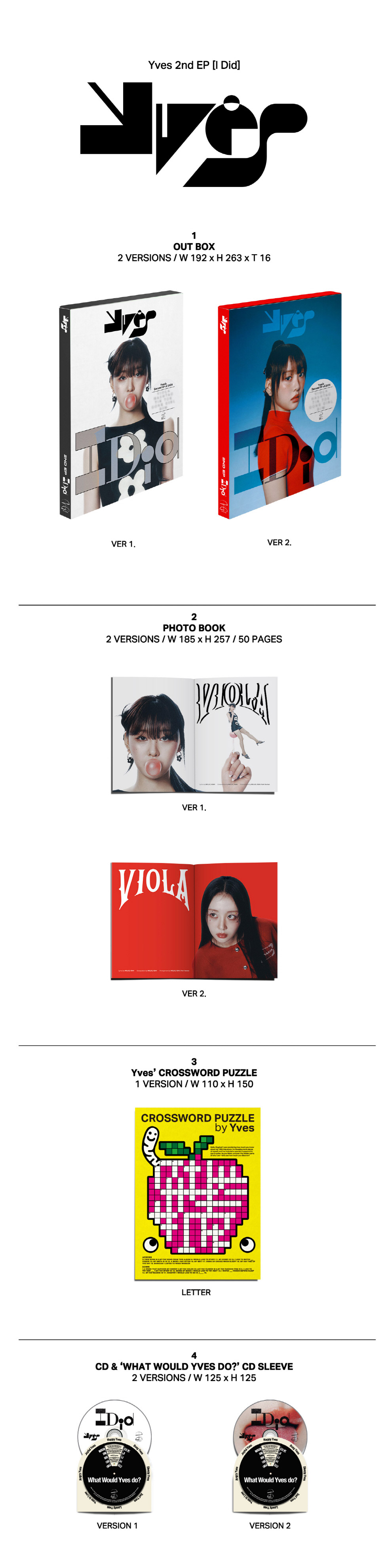 Yves - 2nd EP Album [I Did] (Random Ver.)